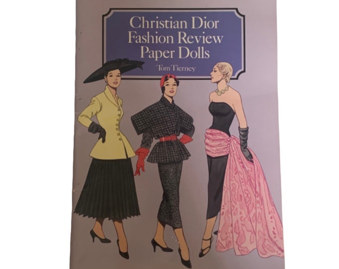 Christian Dior Paper Dolls Book // Fashion Review by Tom Tierney - Etsy
