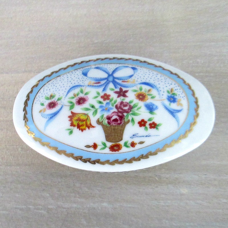 Flower Limoges Basket - Etsy