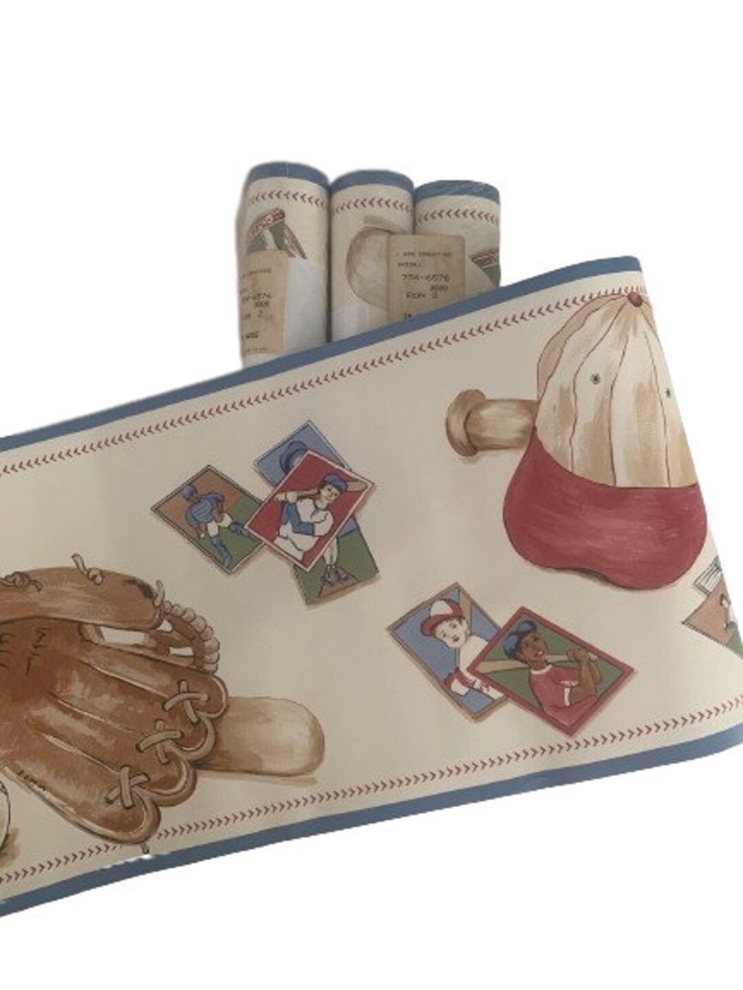 Retro Baseball Wallpaper Border Set of 4 Rolls - Etsy