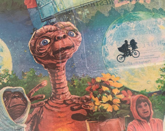 ET Extra Terrestrial Gift Wrap Wrapping Paper 1980s Three Sets Original ...