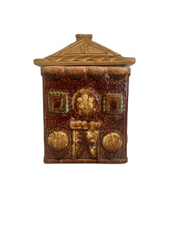 Mid Century Gingerbread House Cookie Jar - Etsy