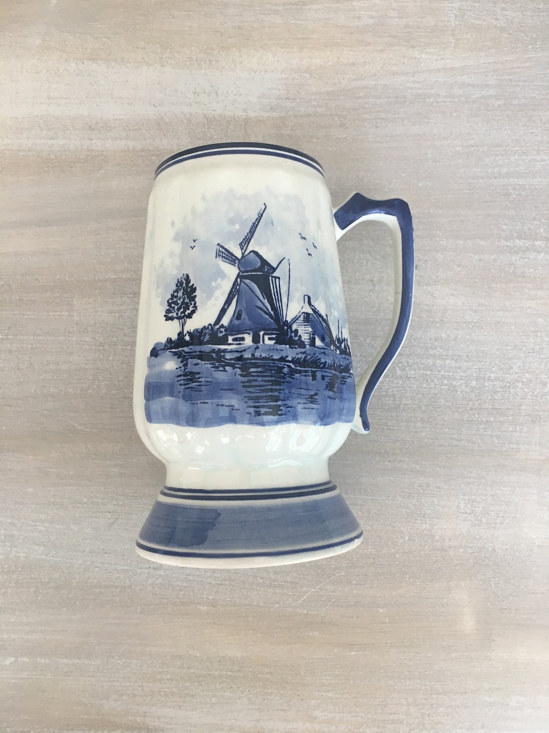 Delft Blue and White Ceramic Mug - Etsy