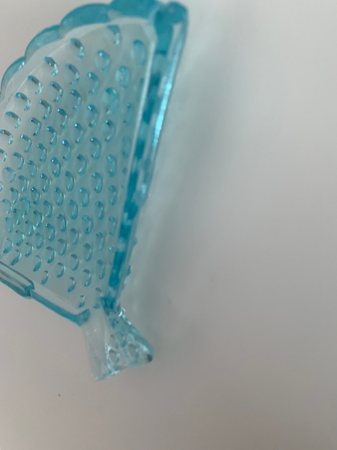 Turquoise Hobnail Fan Trinket Dish Ashtray - Etsy