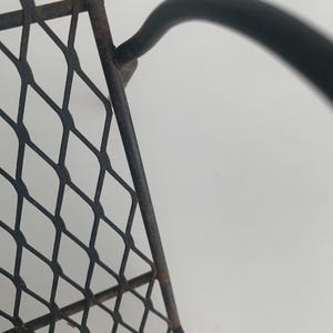 MCM Black Metal Wire Book Rack Shelf - Etsy