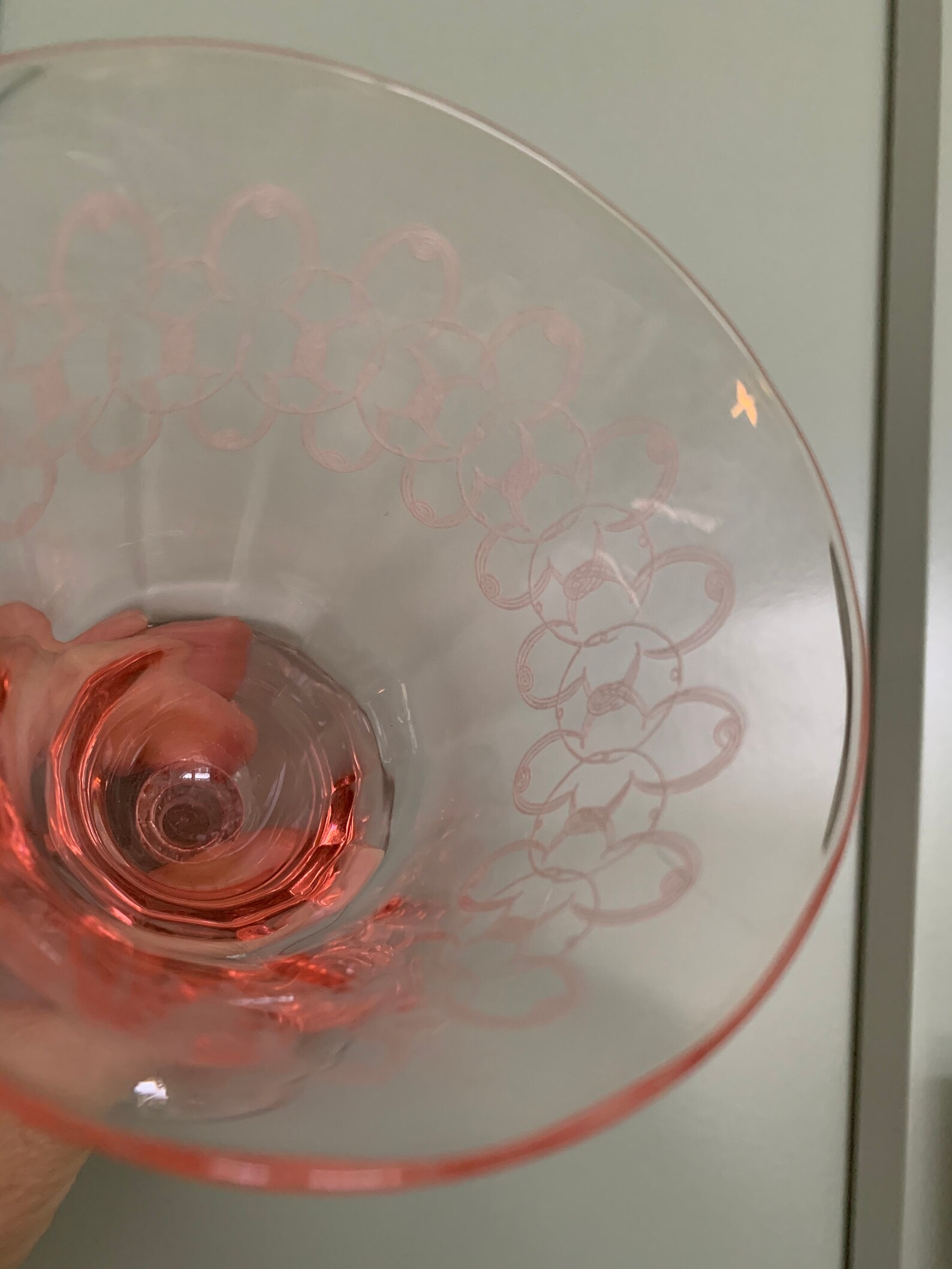 Bryce Pink Depression Glass Stemware - Etsy