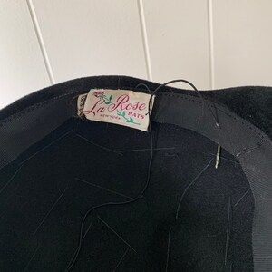 1940s La Rose Black Velvet Fascinator Hat - Etsy