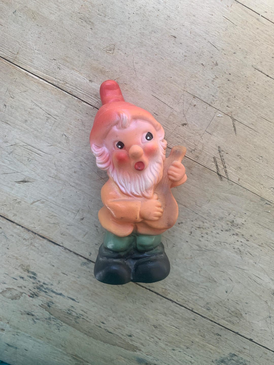 1950s Rubber Gnome Fairy With Mandolin // Vintage Collectible #600 ...