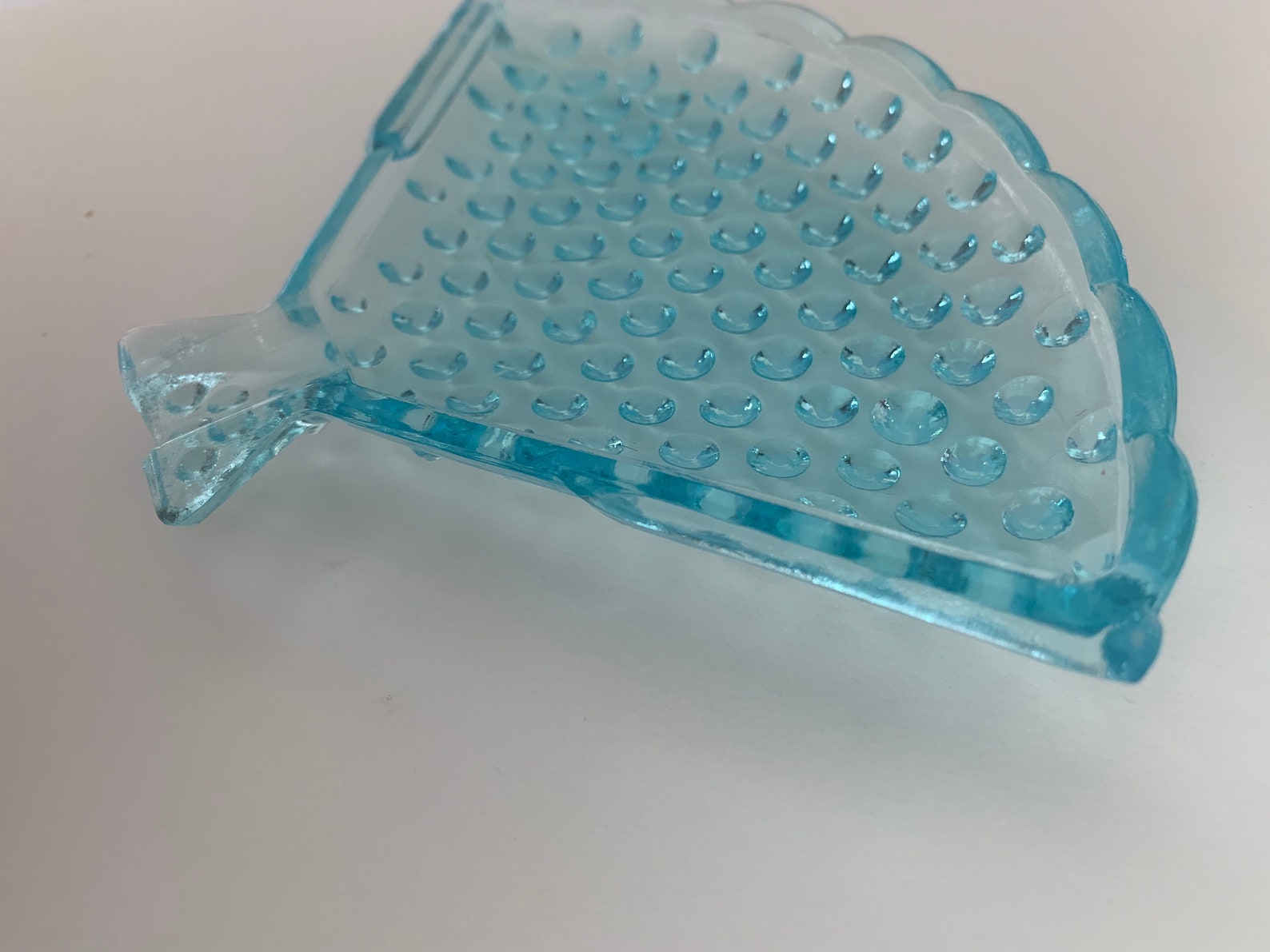 Turquoise Hobnail Fan Trinket Dish Ashtray - Etsy