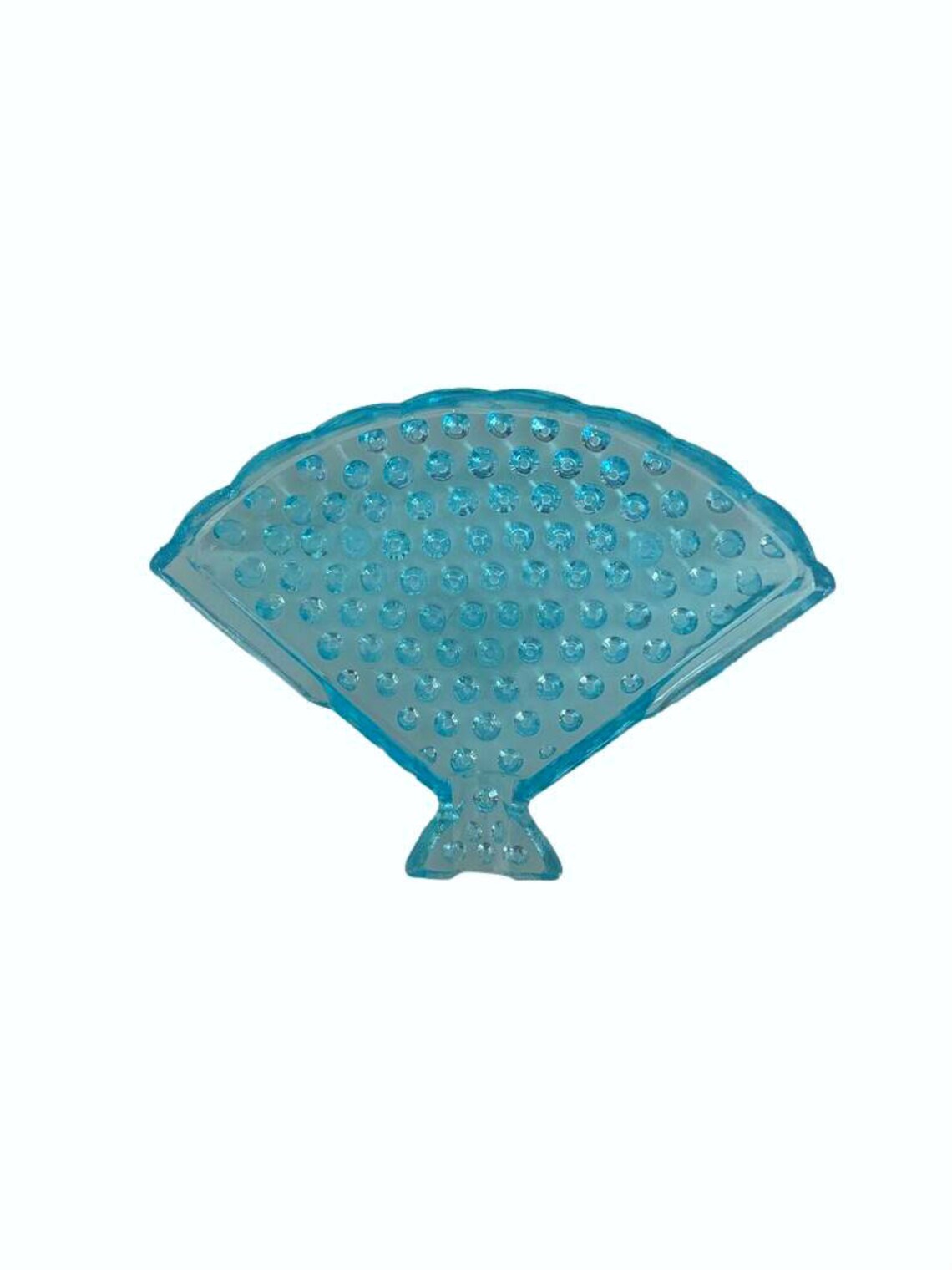 Turquoise Hobnail Fan Trinket Dish Ashtray - Etsy