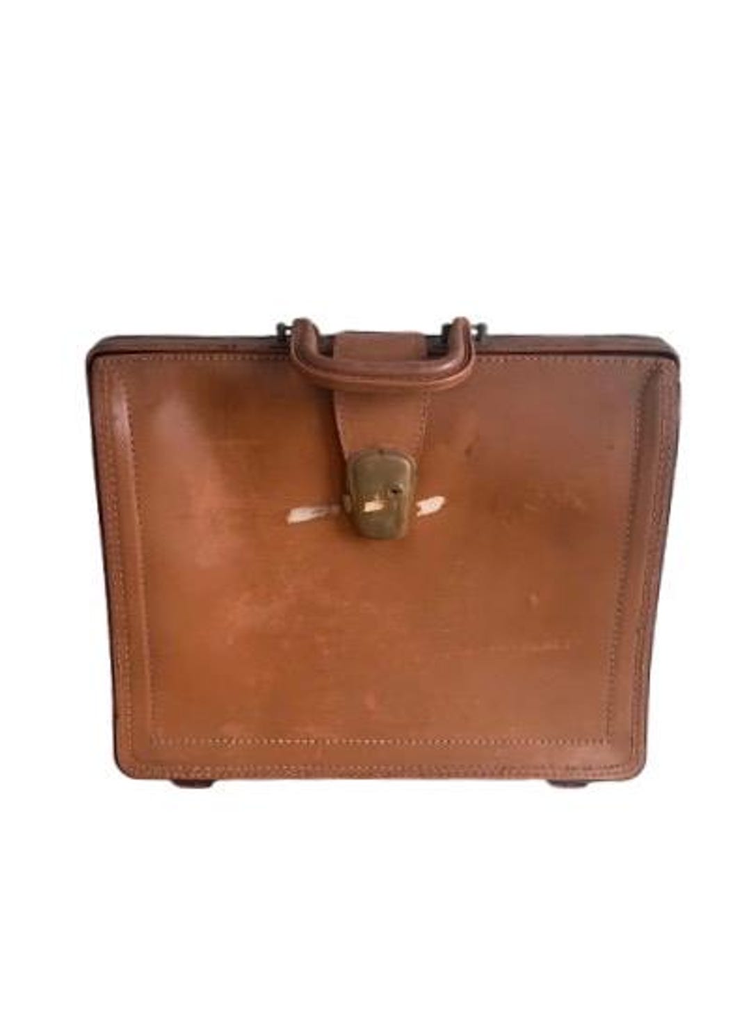 1960s Leather School Bag Briefcase Attache Vintage Stebco Top Grain ...