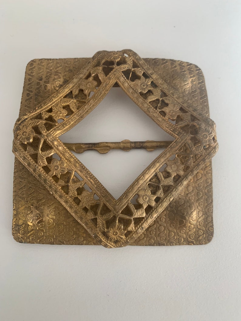 Antique Art Deco Scarf Slide Clip - Etsy
