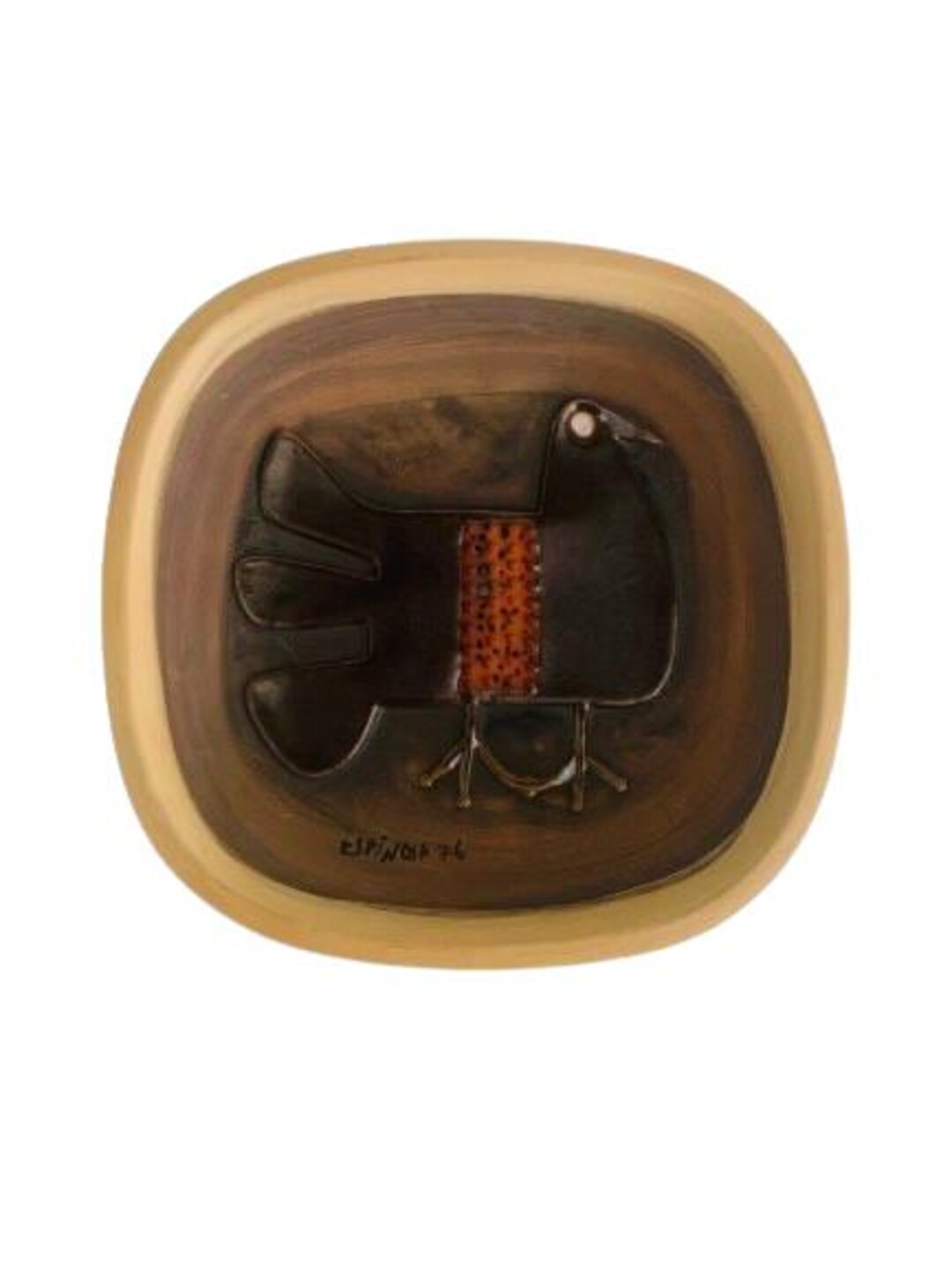 1970s Susana Espinosa Bird Art Pottery Clay Plate - Etsy