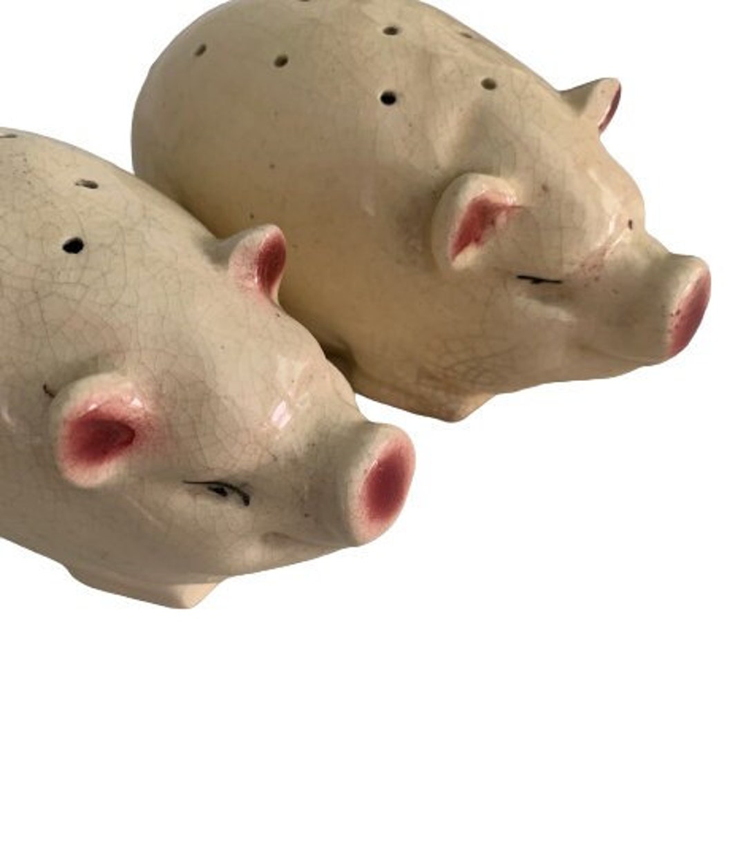 1950s Ceramic Pigs Hors D' Oeuvres Figures // Toothpick Pig - Etsy