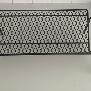 MCM Black Metal Wire Book Rack Shelf - Etsy