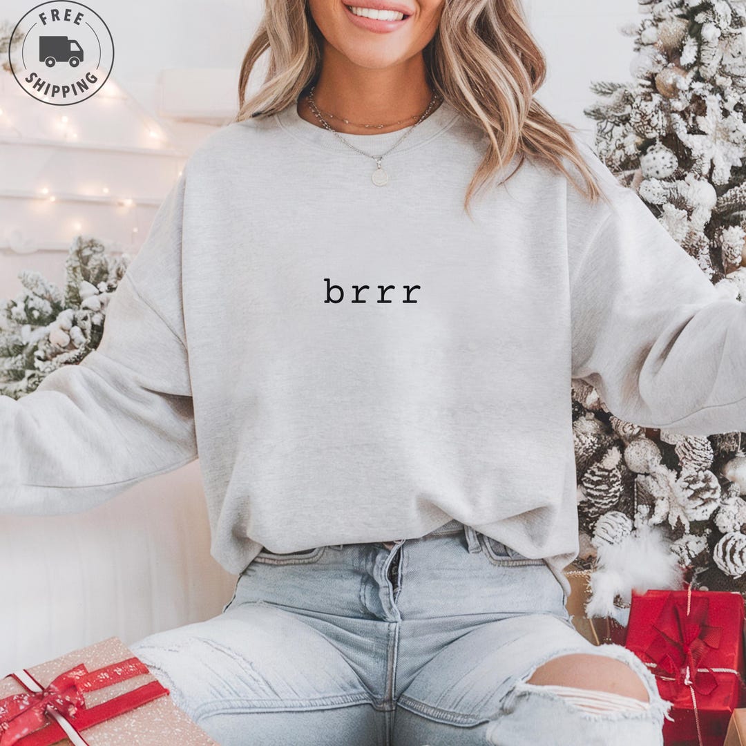 Winter Season "brrr" Sweatshirt | Cozy Winter Unisex Crewneck - Etsy