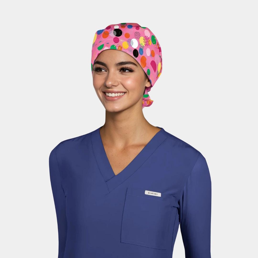 Polka Party - Pixie Scrub Hats - Etsy