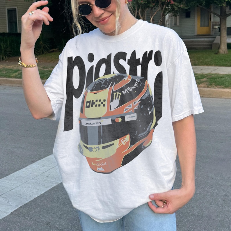 Vintage Oscar Piastri F1 Shirt, Retro Mclaren Piastri Graphic Tee ...