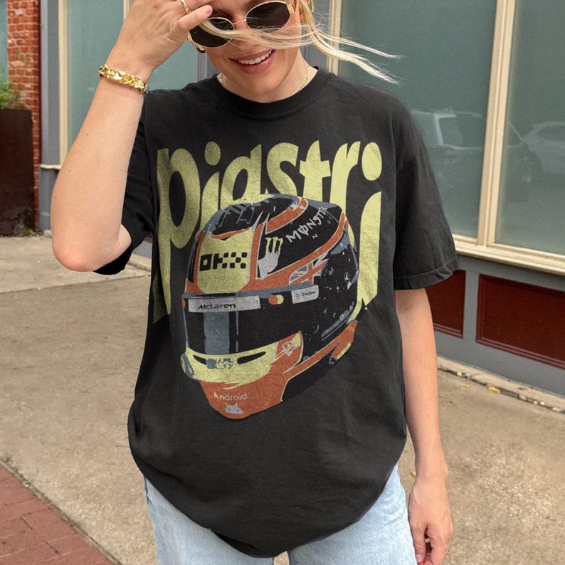 Vintage Oscar Piastri F1 Shirt, Retro Mclaren Piastri Graphic Tee ...