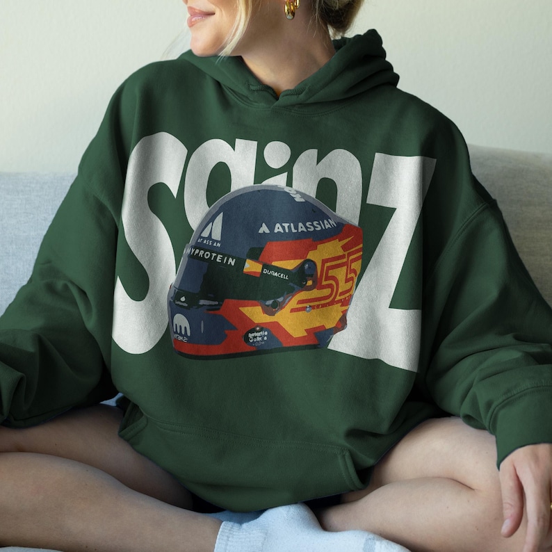 Carlos Sainz Hoodie, Vintage F1 Sainz Sweatshirt, Retro Formula 1 ...