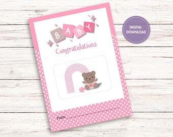 Baby Shower Gift Card Holder | Printable Gift for Baby Shower | New ...