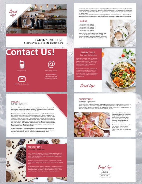 Booklet Template INSTANT DOWNLOAD Small Business Booklet - Etsy