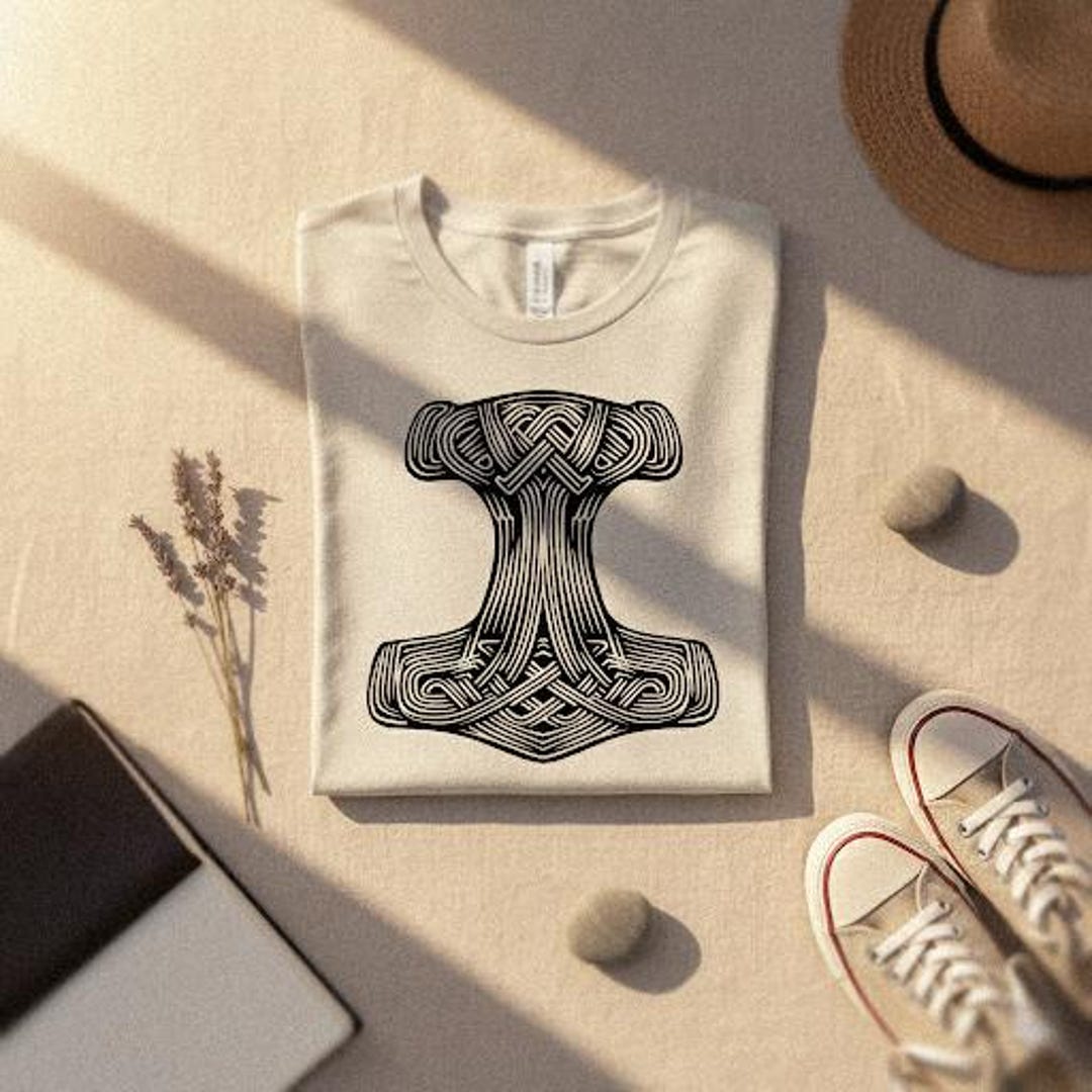 Thor Hammer Venus De Milo Art: Norse Celtic Design (digital Files) - Etsy