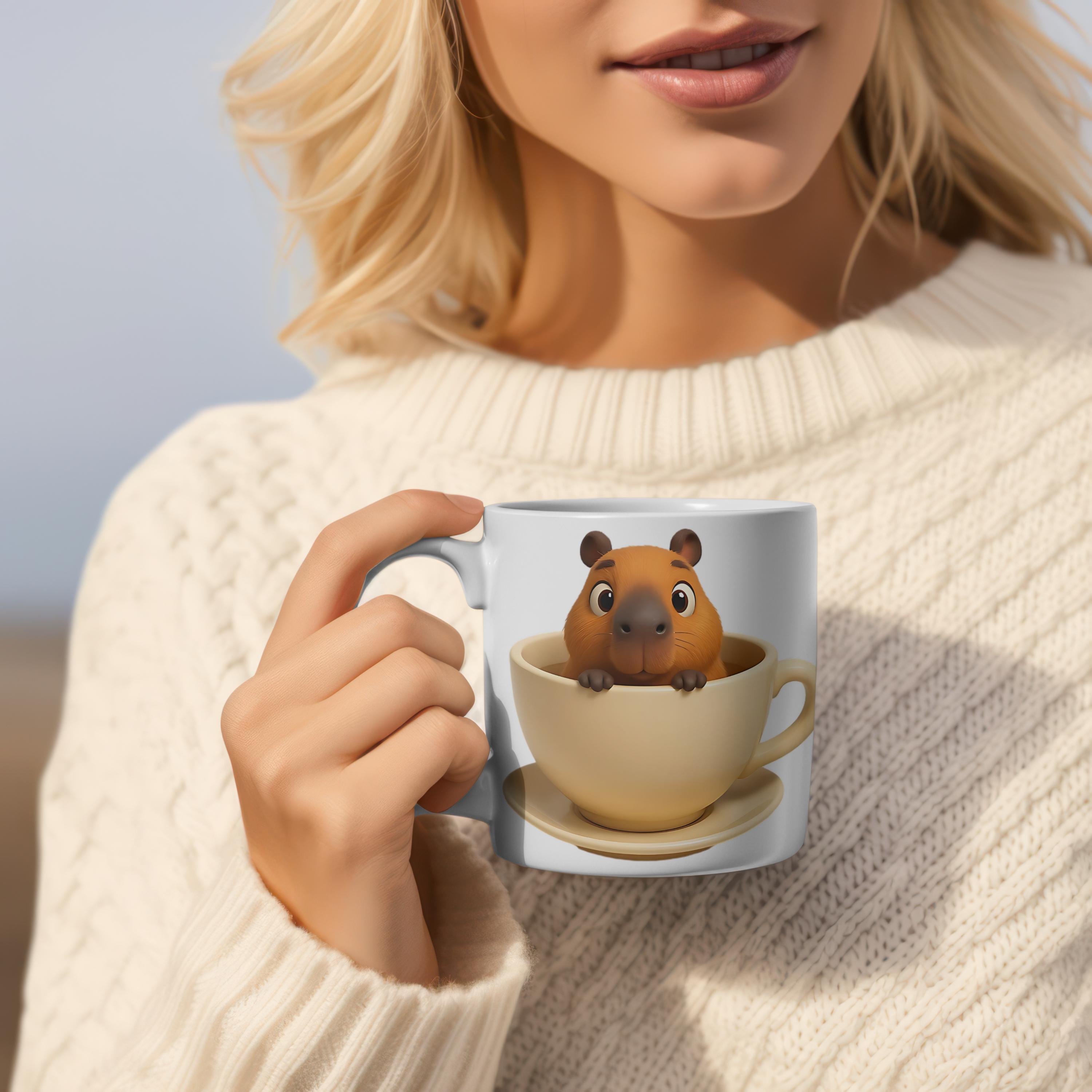 Cute Capybara Clipart Bundle: 3D Cartoon Animal Graphics (commercial ...
