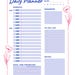 Elegant Daily Planner Printable – Minimalist Floral Schedule, To-do ...