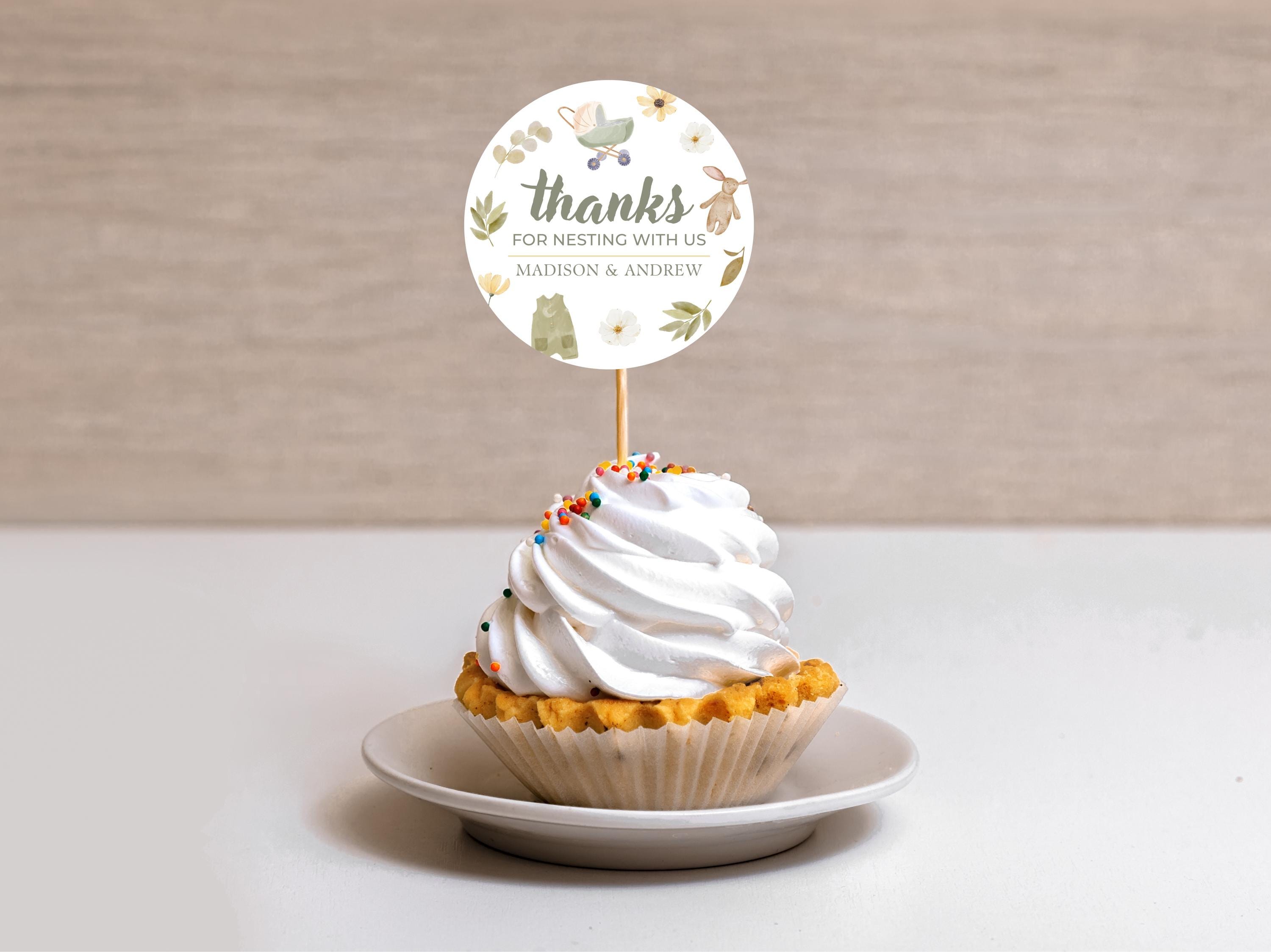 Editable Nesting Party Sticker Template | 2", 3", 4" Circle Labels ...