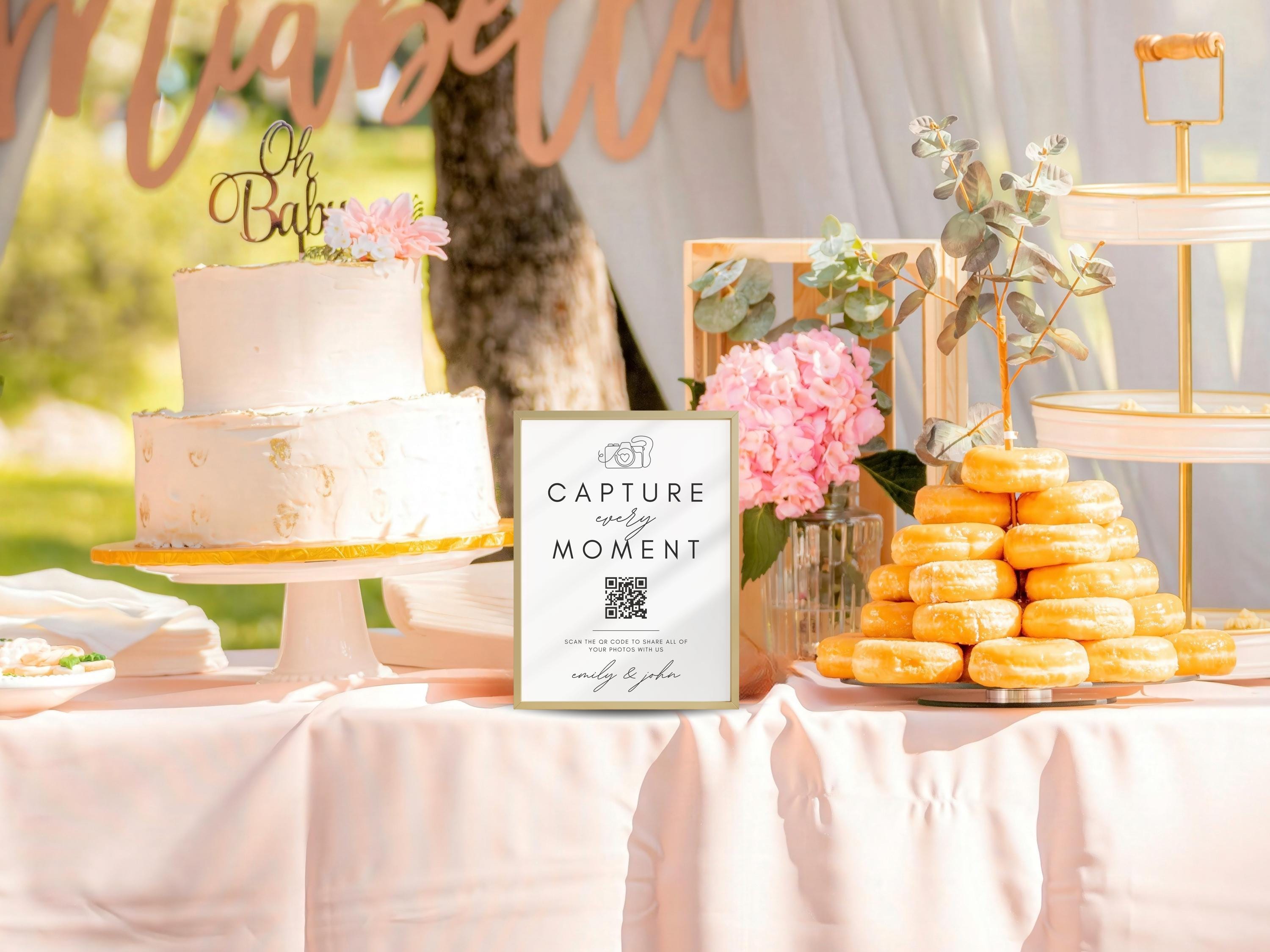 Capture Every Moment QR Code Photo Sharing Sign, Printable & Editable ...