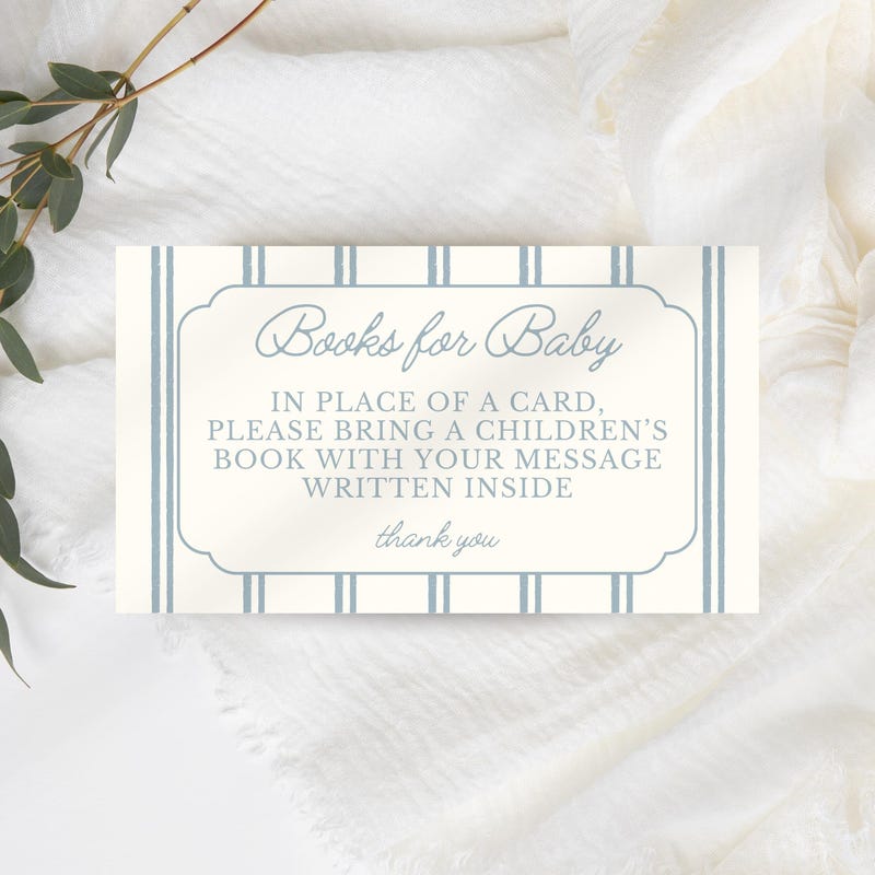 Blue Baby Shower Booklet - Etsy