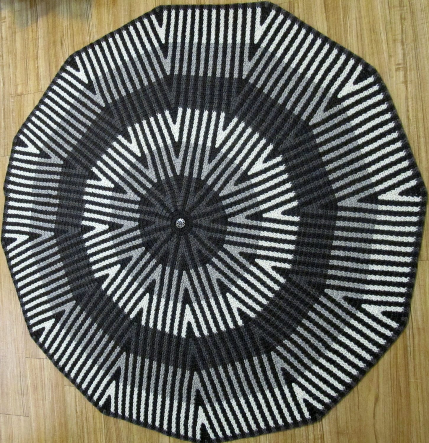 Native American African Circular Tapestry Crochet Tribal Blanket Afghan ...