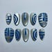 Demon Slayer Akaza Cat Eye Nails | Anime Nails, Hand Painted Nail Set ...