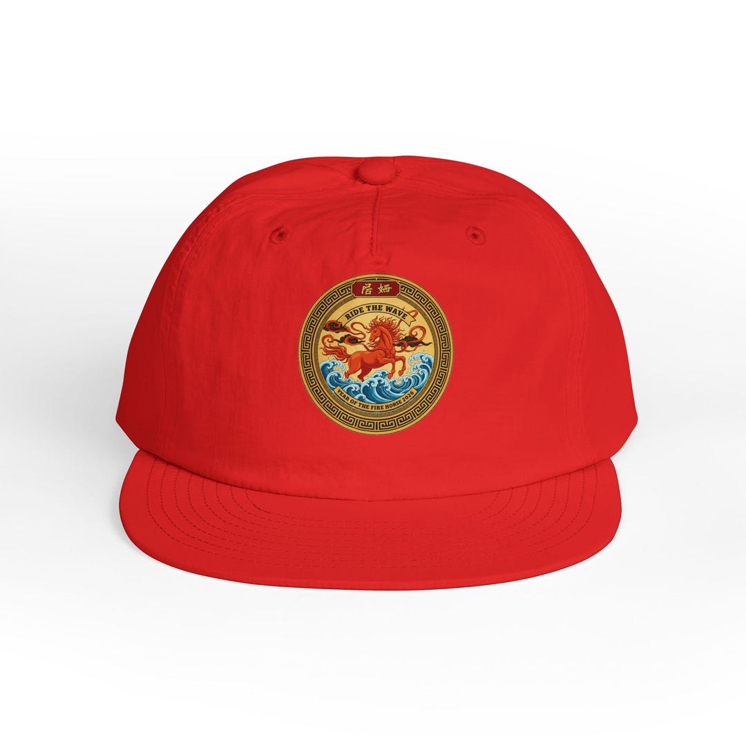 Bing Wu Surf Cap | 2026 Fire Horse Gear | Chinese New Year | 100% Nylon ...