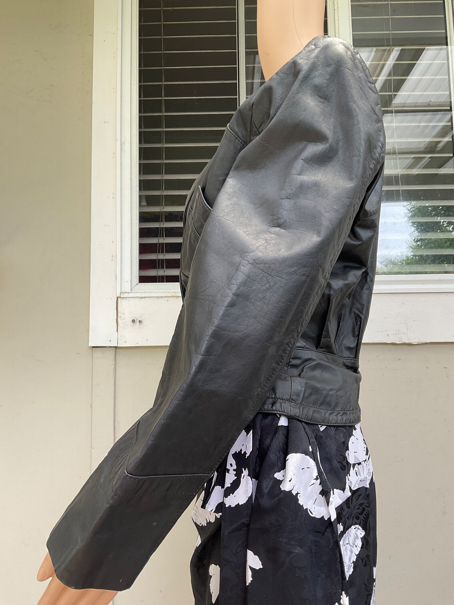 Vtg 80s Black Leather Wilsons USA. Tailored Bomber Jacket S - Etsy