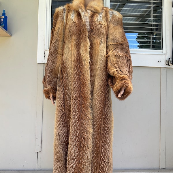 Red Fox Fur Coat - Etsy