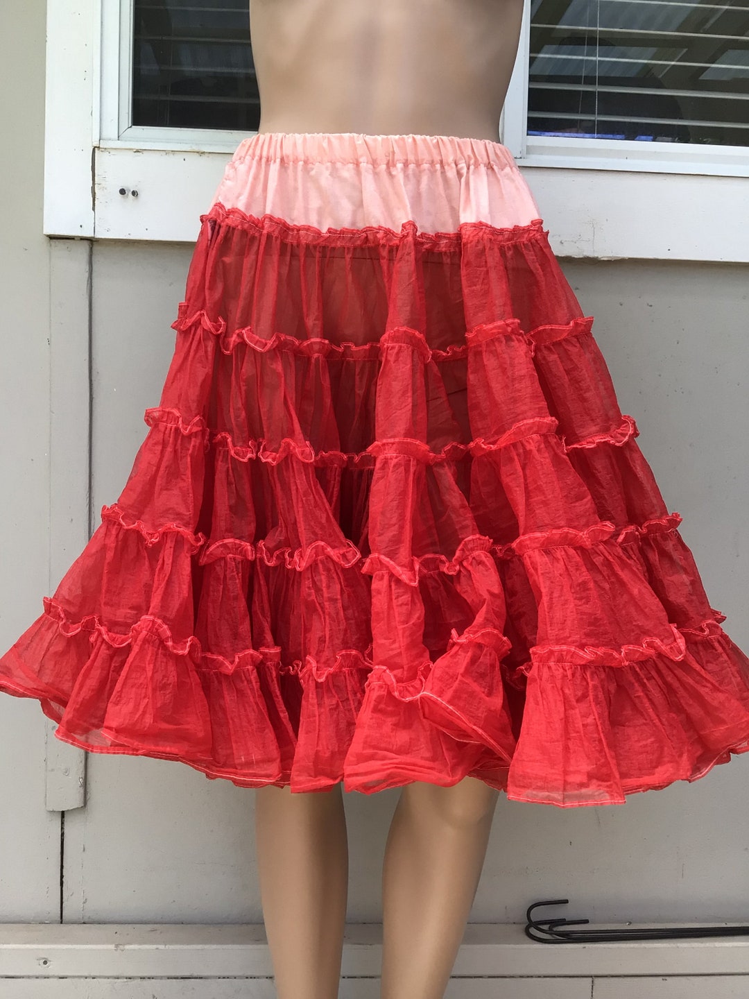 Vtg 50s Original Red Full Crinoline Kroenigs S/m - Etsy