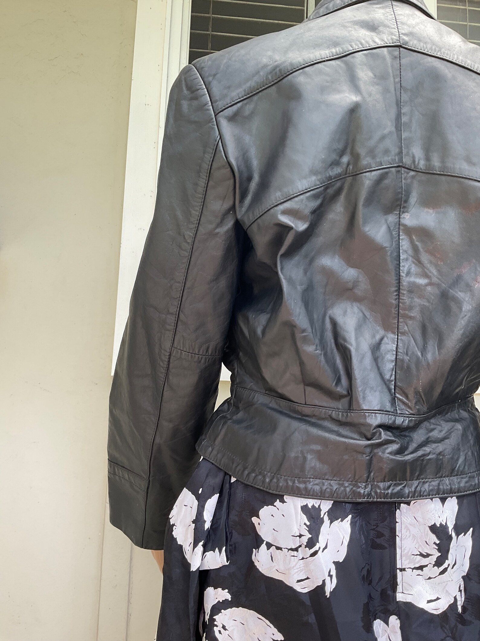Vtg 80s Black Leather Wilsons USA. Tailored Bomber Jacket S - Etsy