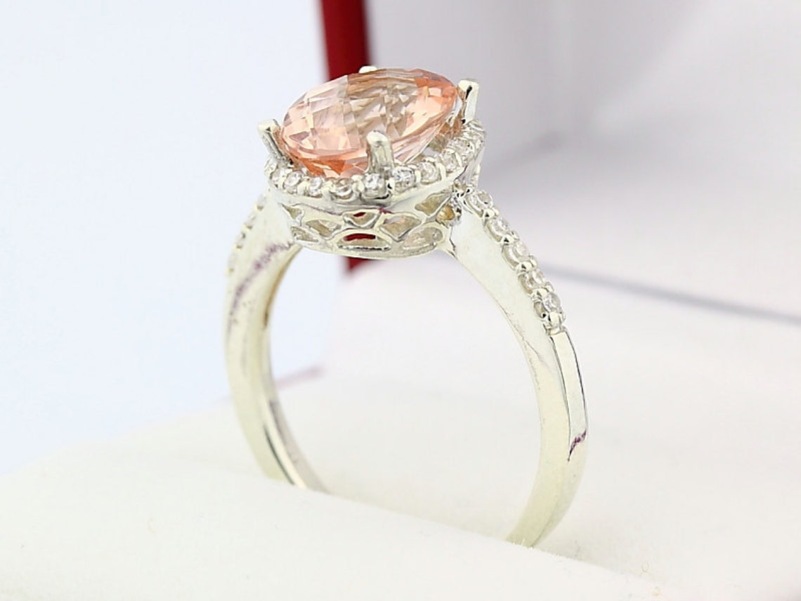 Natural Oval Checkerboard Cut Morganitepink Emerald Solid - Etsy