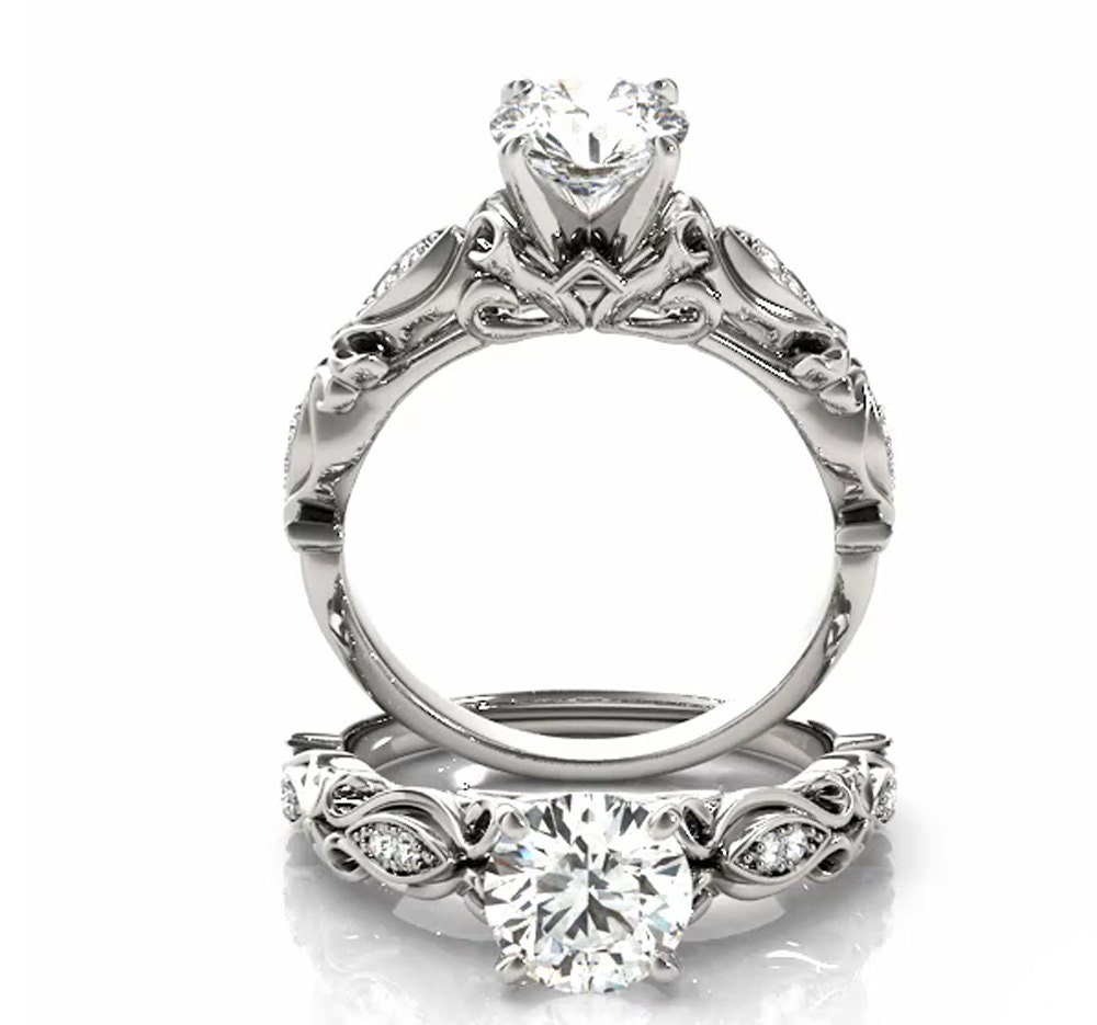 Certified Forever Brilliant Moissanite 14K White Gold Diamond | Etsy