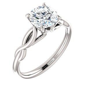 Certified Forever One Moissanite Infinity Engagement Ring Set ,round ...