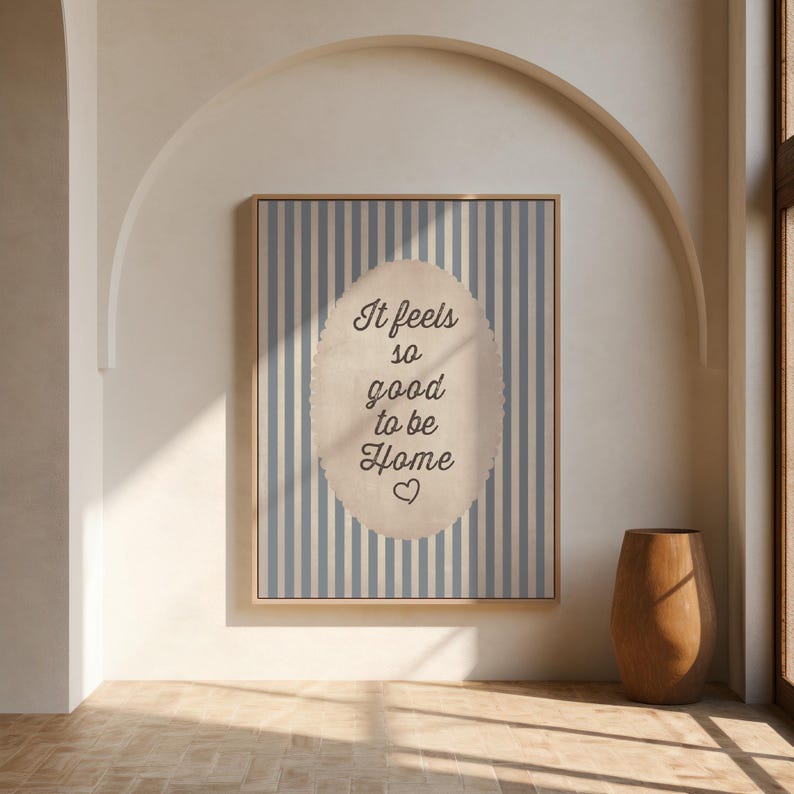 It Feels so Good to Be Home, Printable Wall Art, Vintage Home Decor - Etsy