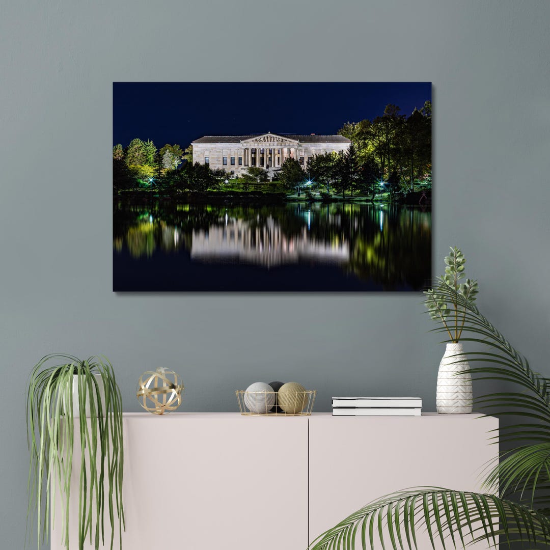 Buffalo History Museum Reflection Art Print: Metal, Canvas, or Fine Art ...
