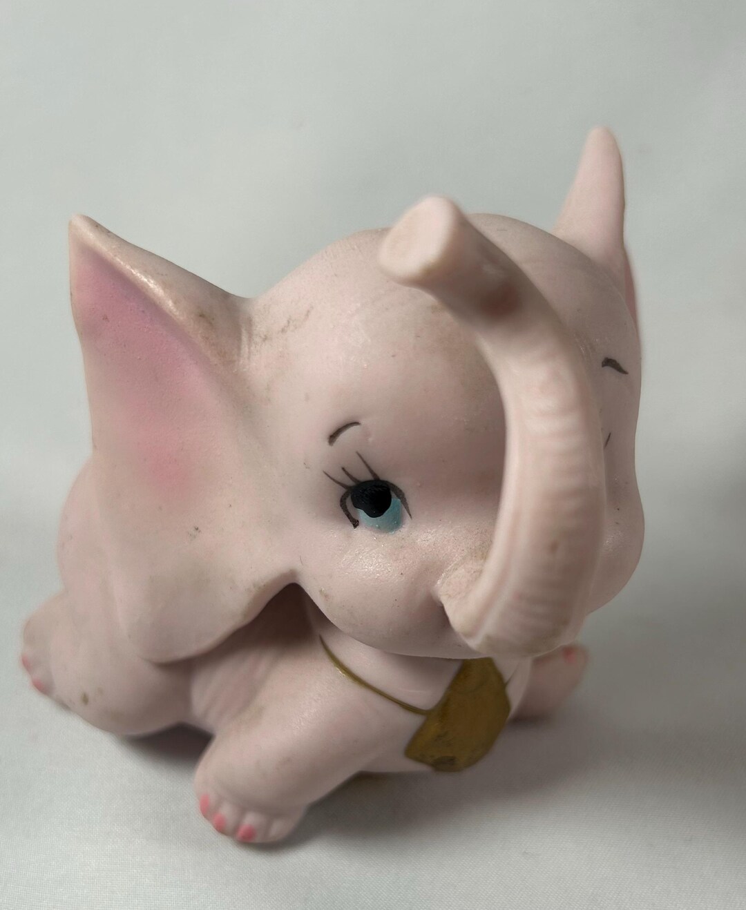 Vintage Bisque Pink Elephant - A Papelle Import - Japan - Etsy