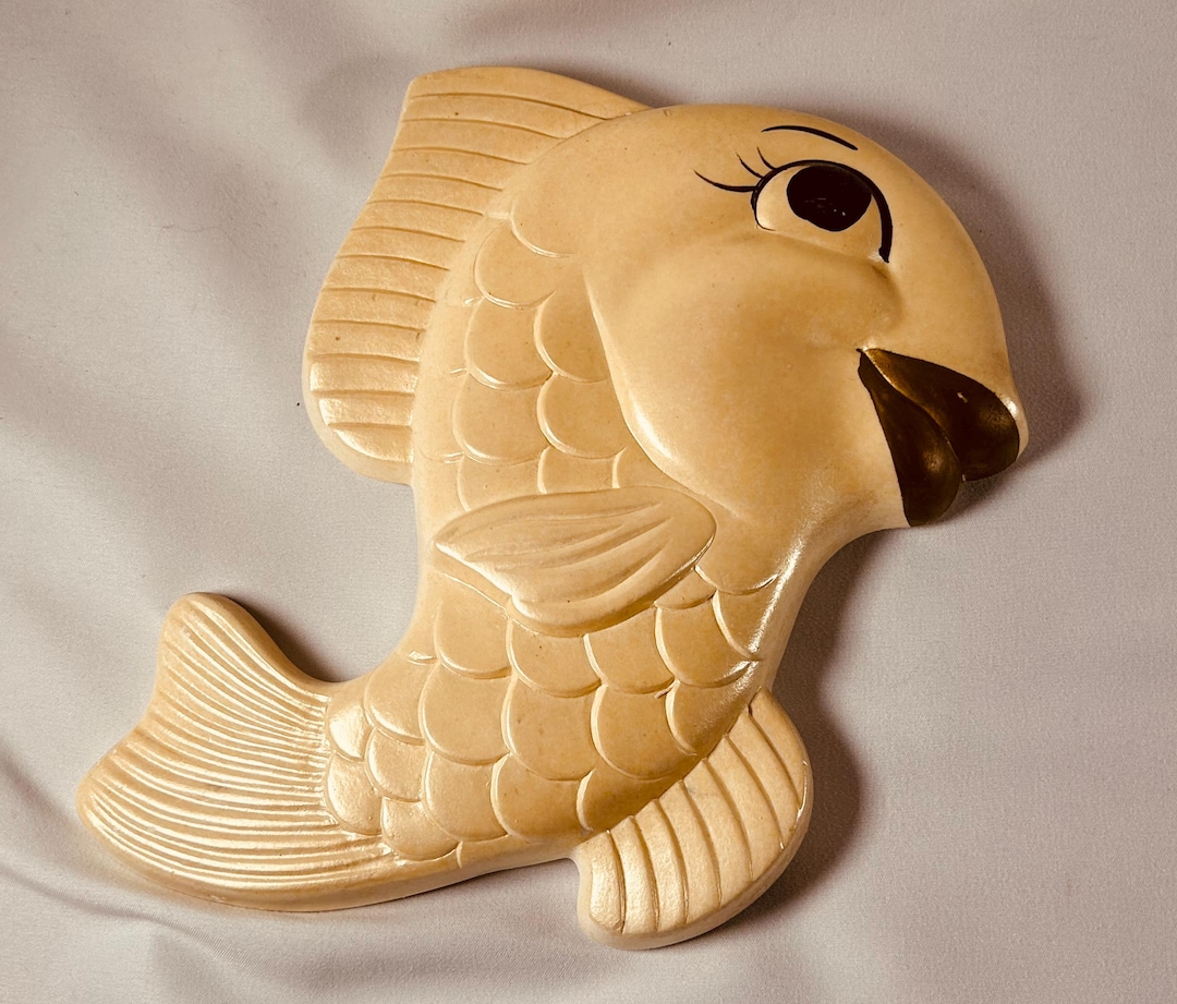 Vintage 1964 Miller Studios Fish Chalkware Retro Wall Decor - Etsy