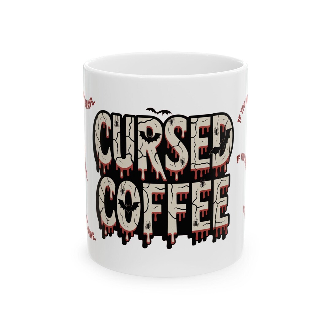 Cursed Coffee Mug, Halloween Gift, Spooky Home Decor, Witchcraft ...