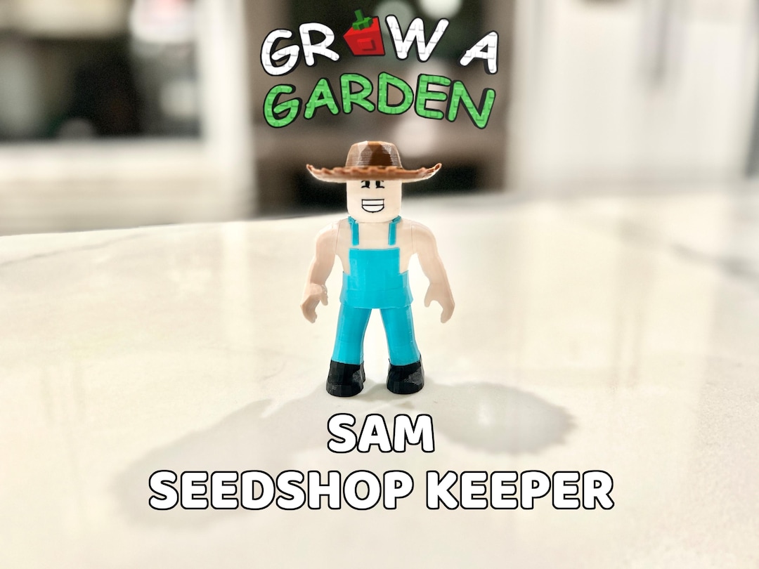 Sam the Seed Shopkeeper From Grow a Garden Roblox - 2.5" Collectible ...