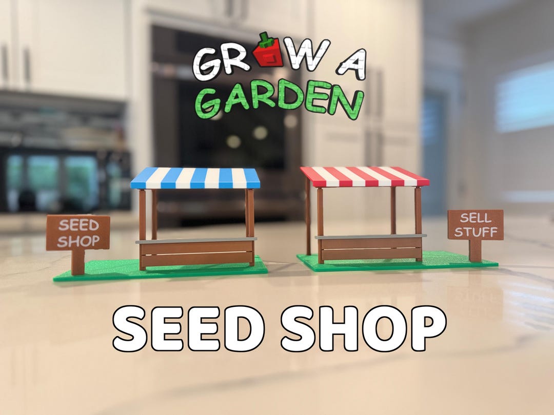 3D Printed Garden Seed Shop and Sell Shop (7x4x4) - Etsy