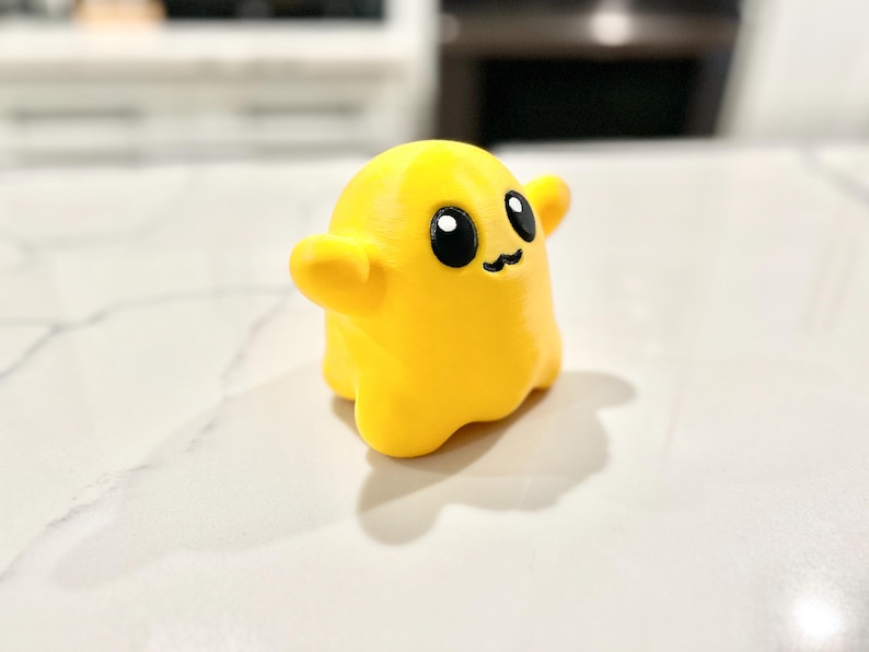 SCP-999 Tickle Monster – Yellow Slime Figurine, Desk Buddy – 3D Printed ...