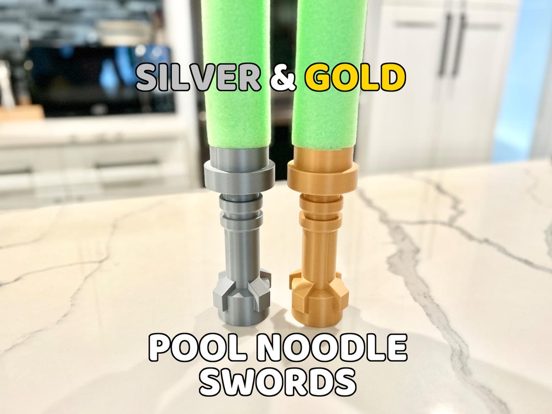 Blocky Pool Noodle Sword: 3D Printed Studded Toy for Kids - Etsy